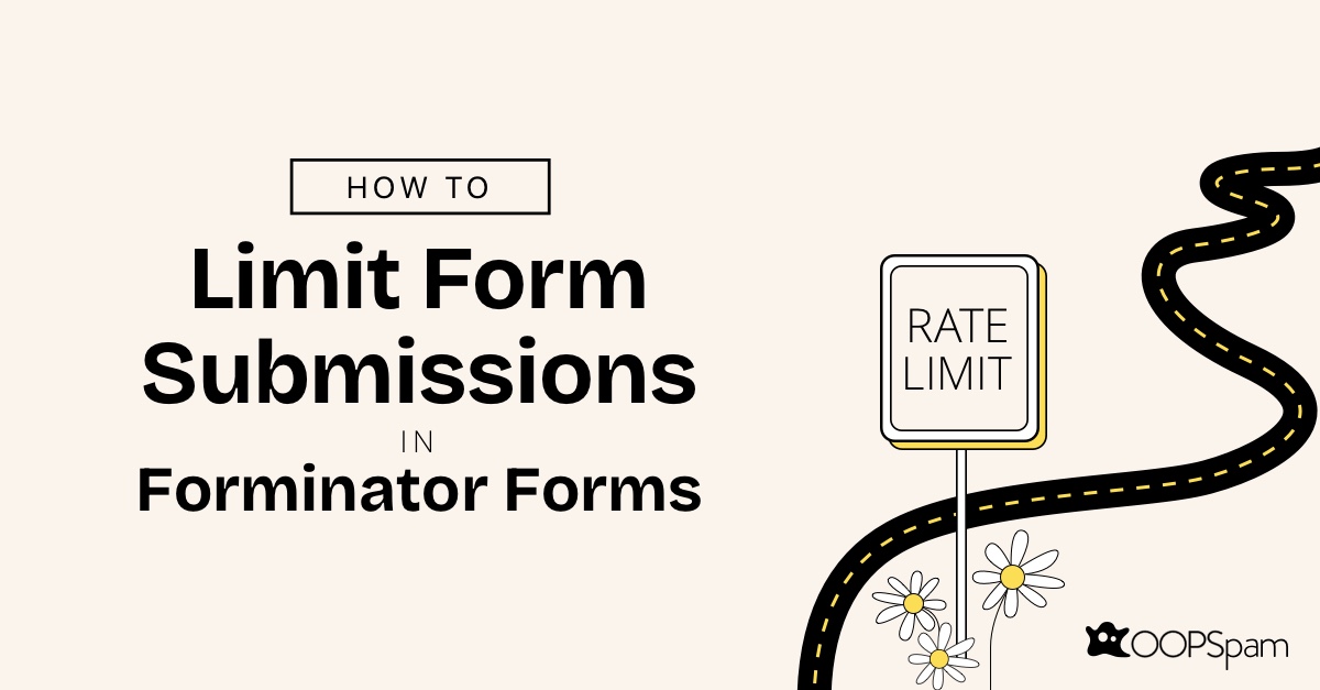 How to Limit Form Submissions in Forminator Forms? | OOPSpam Blog